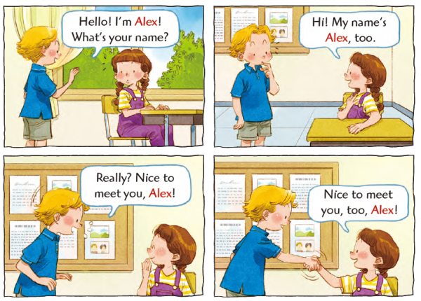 Lesson 1 : Hi! My Name is - The Speaking Cats - Online Language School